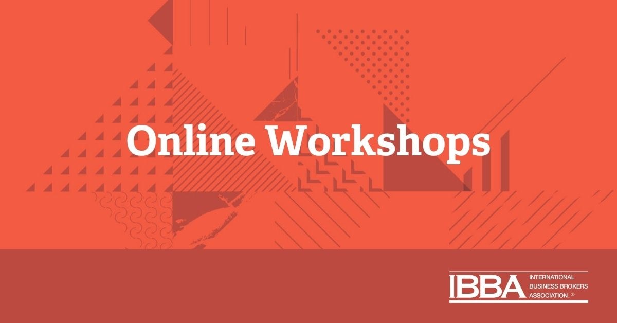 Browse Available Online Workshops for Business Brokers | IBBA.org